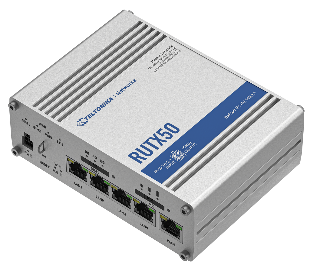Teltonika RUTX50 5G/LTE CAT20 Endüstriyel GSM Router – Bircom